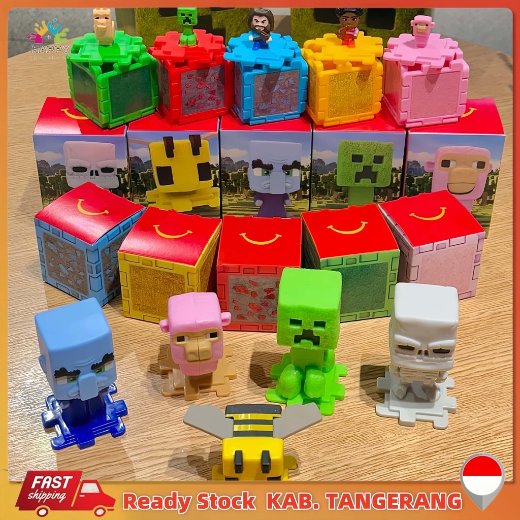 Jual McDonald Toy Mainan Anak Hadiah Happy Meal Meals McDonald's Baru New Terbaru Minecraft ...