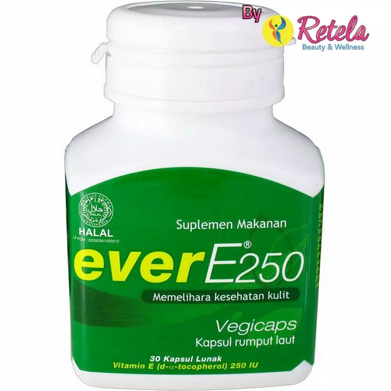 Jual EVER E 250 IU ( 1 BOTOL ISI 30 SOFT CAPSULE) | Shopee Indonesia