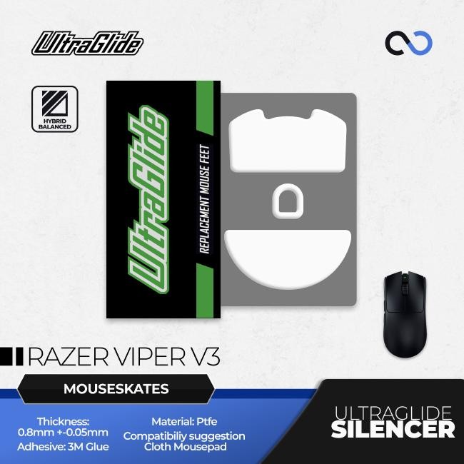 Jual Meow Gaming Gear UltraGlide Silencer Razer Viper V3 Pro Mouse Feet ...