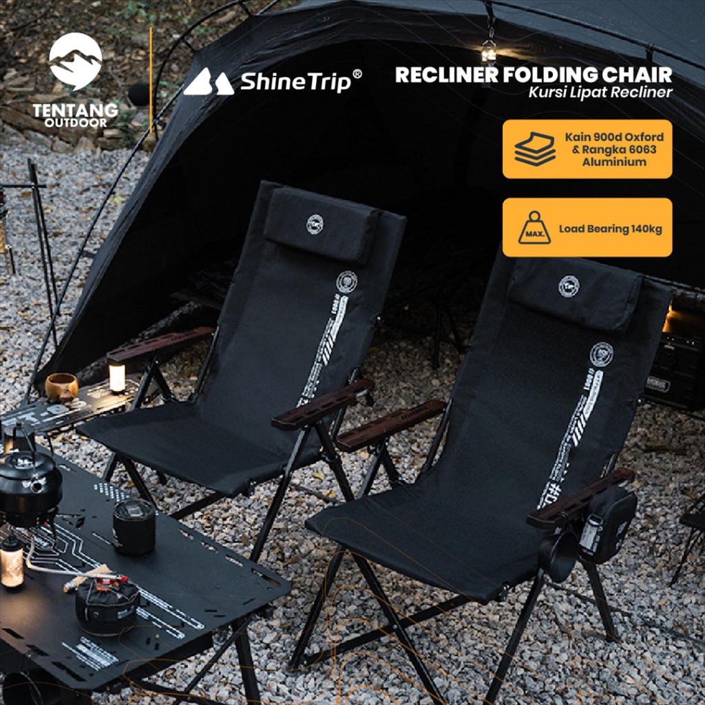 Jual Kursi Lipat Recliner Camping SHINETRIP Portable Chair Kursi Santai ...