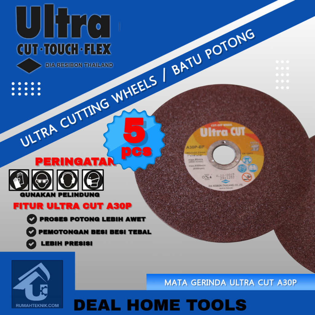 Jual 5 PCS BATU GERINDA ULTRA CUT OFF WHEEL TYPE A36R 406mm (16”) 3mm x ...
