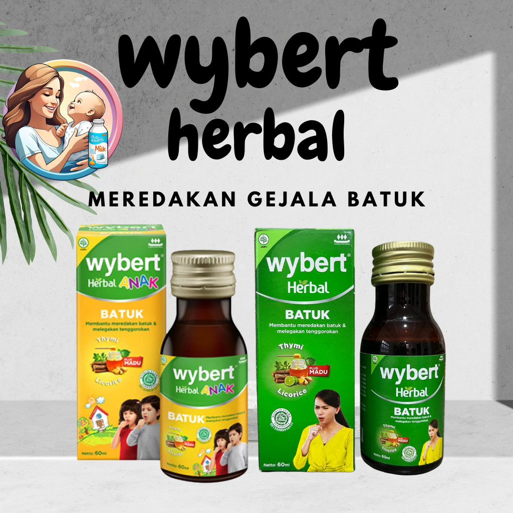 Jual Wybert Herbal Batuk Sirup Anak Dan Dewasa Aman Untuk Ibu Hamil ...