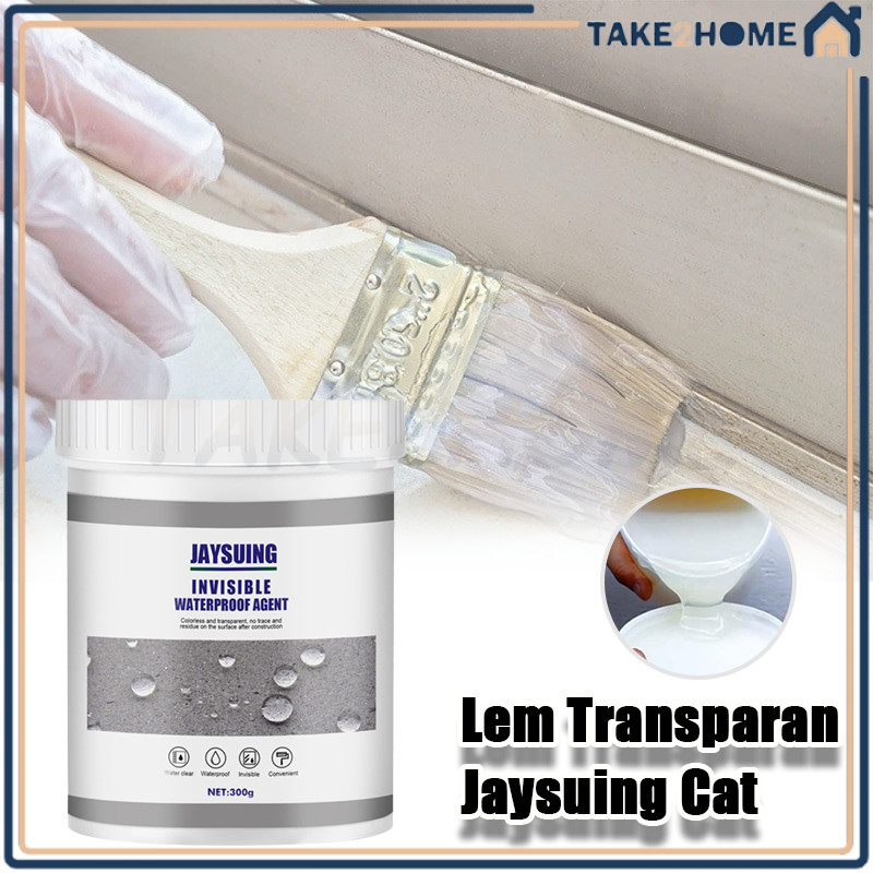 Jual Lem Transparan Jaysuing Cat/Kuas Cat Anti Bocor Invisible ...