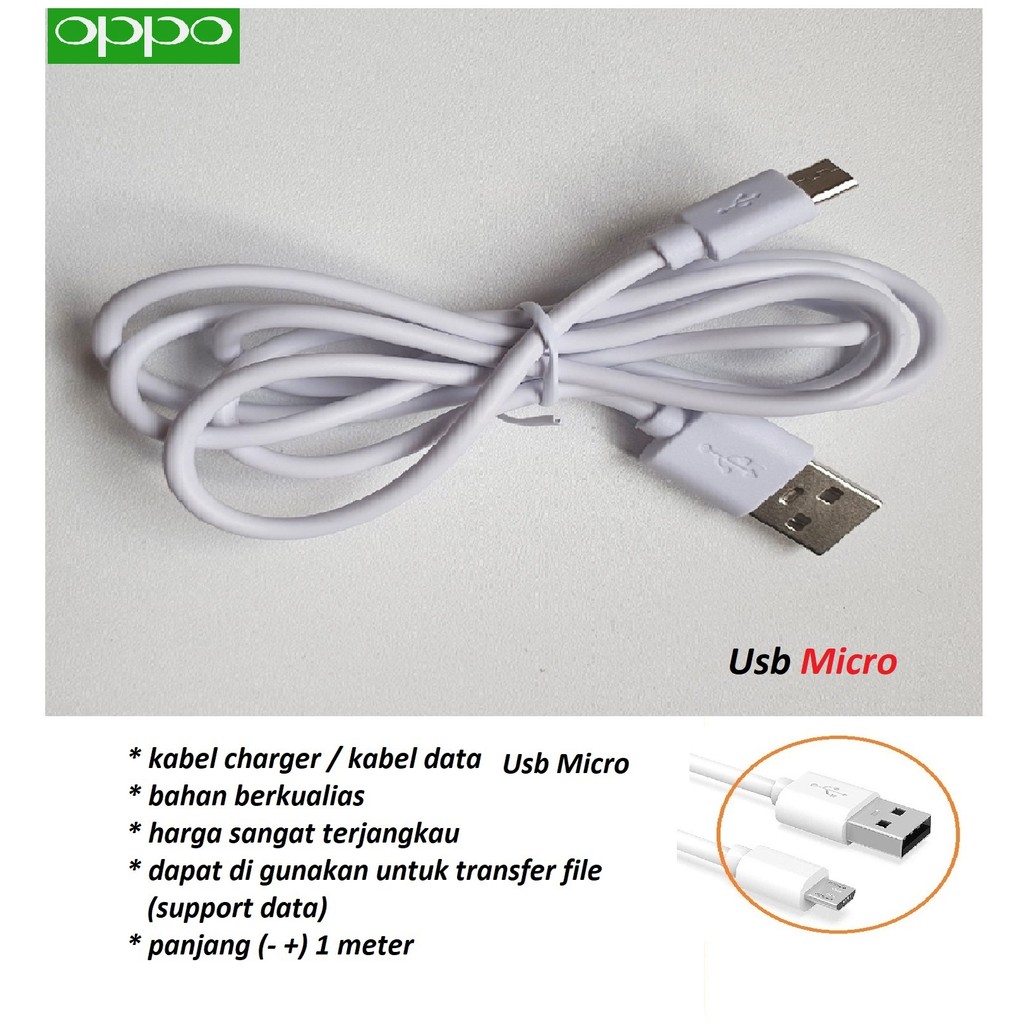 Jual usb micro kabel charger oppo R1X (R8206 / R8200) | Shopee Indonesia