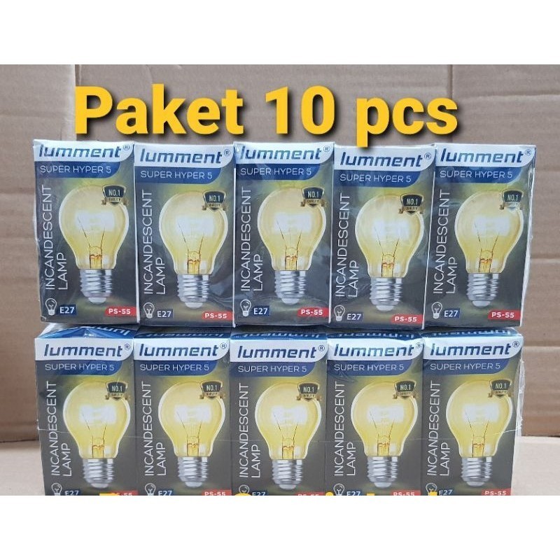 Jual Promo Paket Per 10pcs Lampu Bohlam dOP LUMMENT 5w Kuning Pijar ...