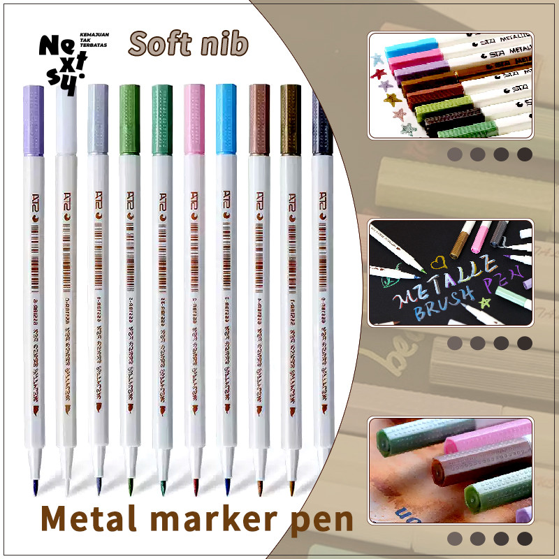 Jual [READY] Nextsy Brush Untuk Lettering Journaling Spidol Warna Untuk ...