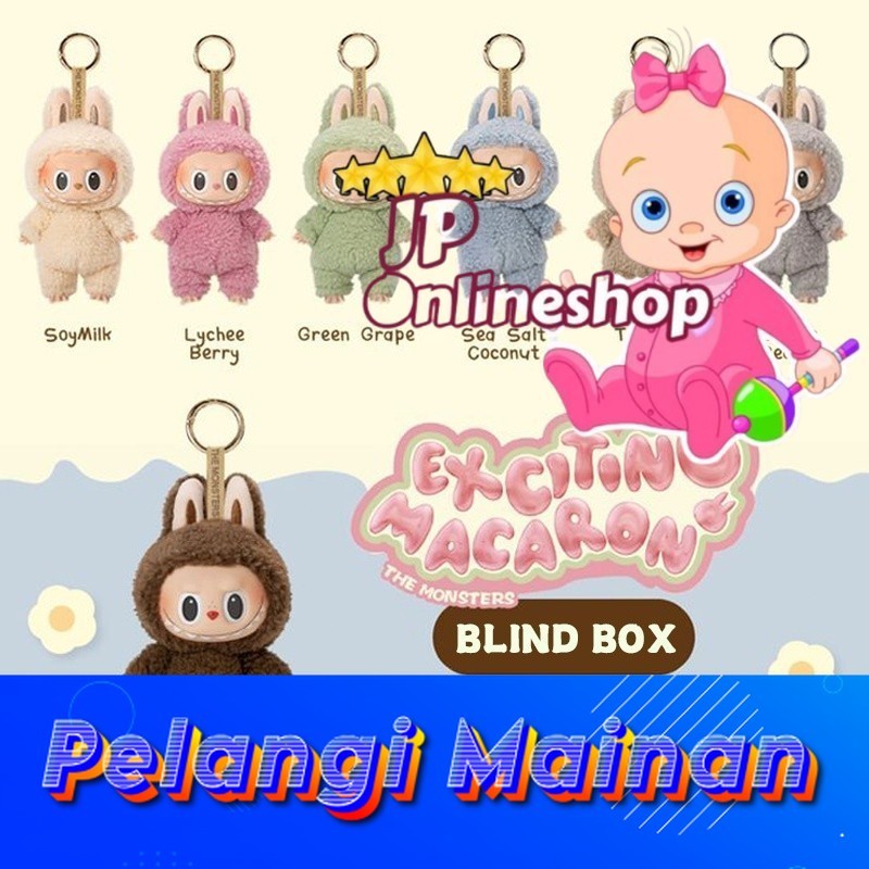 Jual BONEKA LABUBU V1 Sealed Exciting Macaron Pop Mart Vinyl Face ...