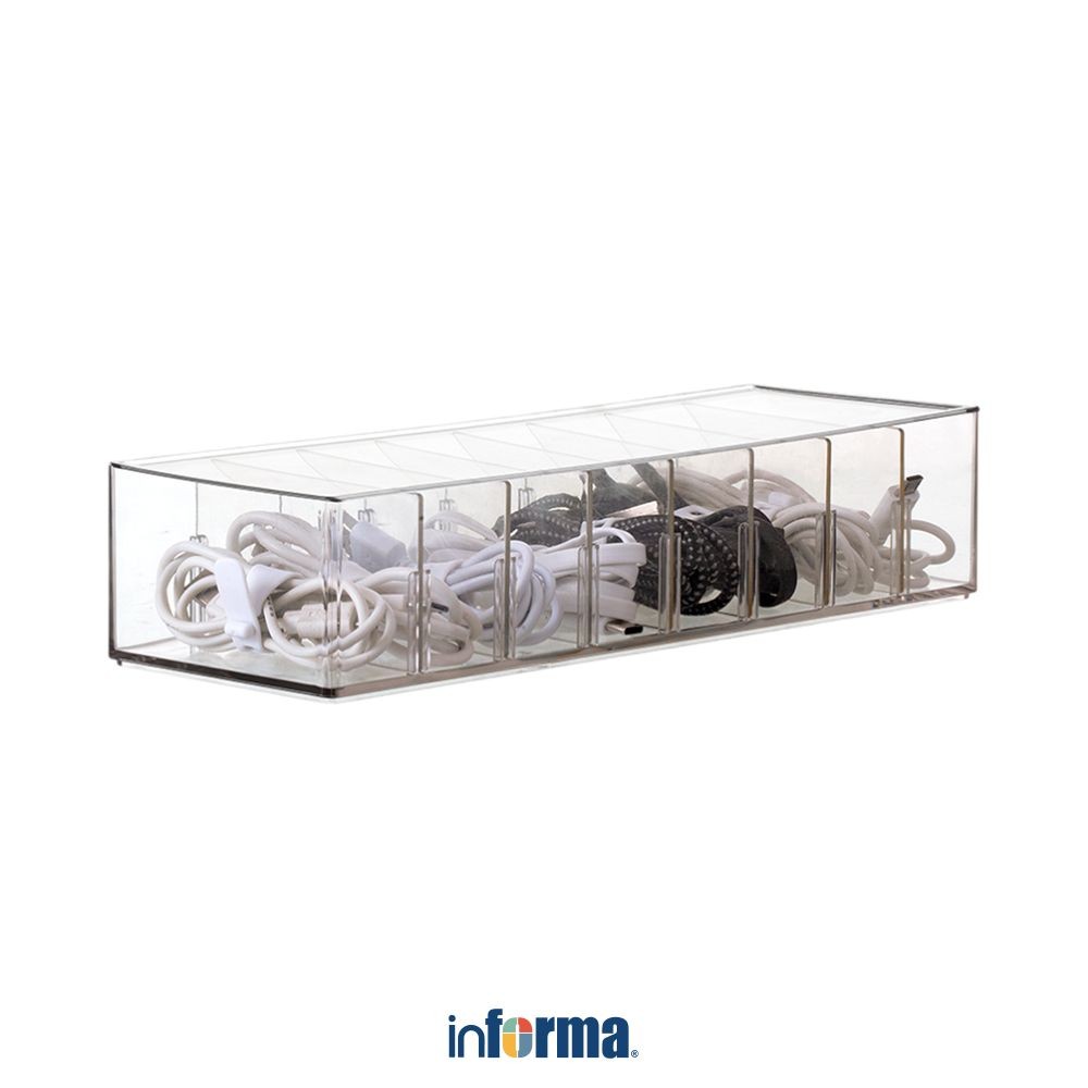 Jual Informa 26X9.1X5.8 cm Anca Kotak Organizer Kabel Cable Storage Box ...