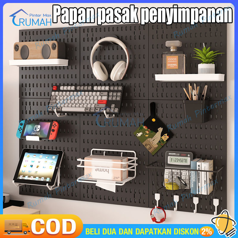 Jual Pegboard Dinding Dengan Gantungan Multifungsi Pegboard Papan ...