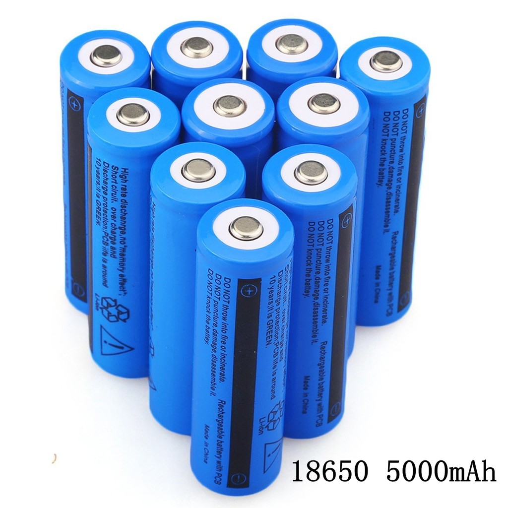 Jual New 18650 Battery 3.7V 5000mAh 18650 Rechargeable Li-ion Batteria ...