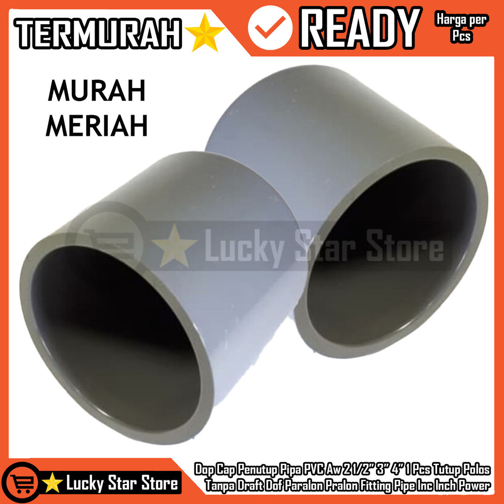 Jual Dop Power Pvc Tanpa Drat Power Tutup Pipa Plug Dop Cap Ukuran 2 1/ ...