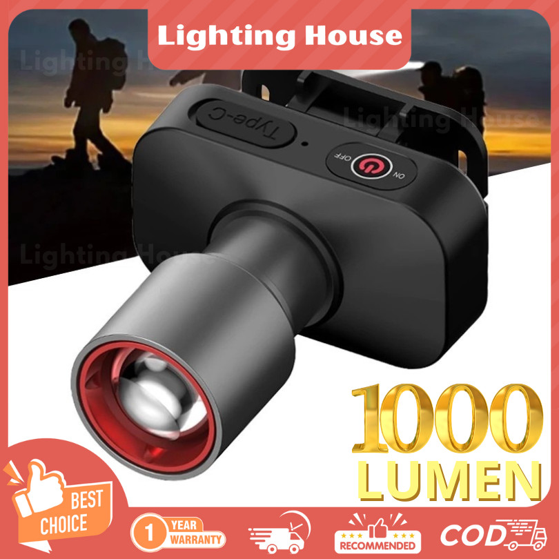 Jual Lighting House(Garansi 1 Tahun) Senter Kepala Cahaya Maksimal Cahaya Super Terang Plus ...