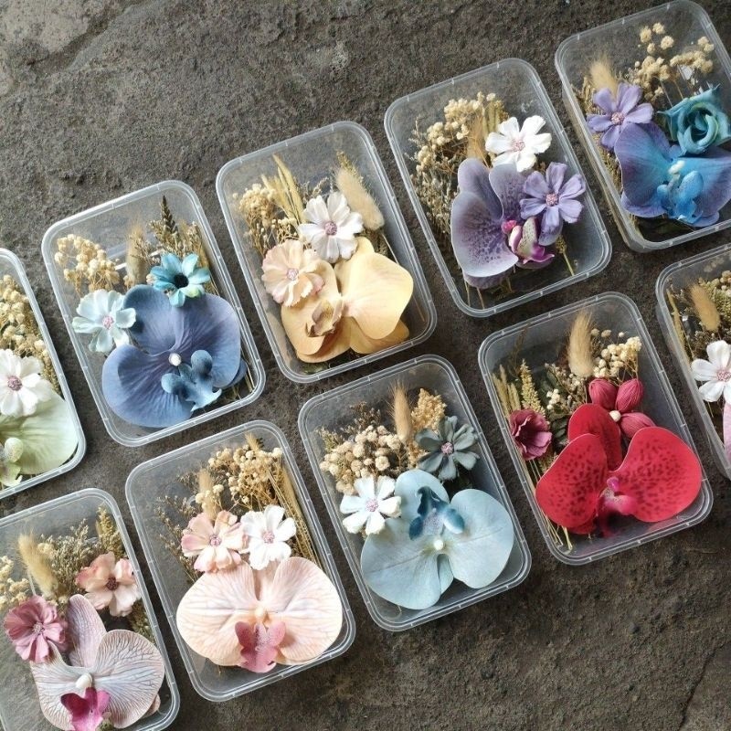 Jual Paket Bunga Anggrek Latex Paket Bunga Kering Hiasan Mahar Paket