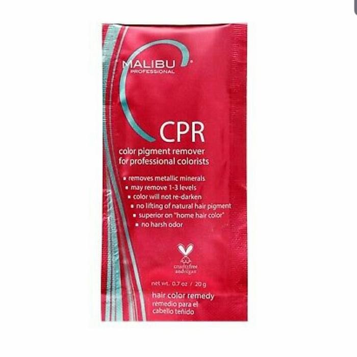 Jual hair color remover 6 sachet MALIBU C CPR Color Pigment Stain ...