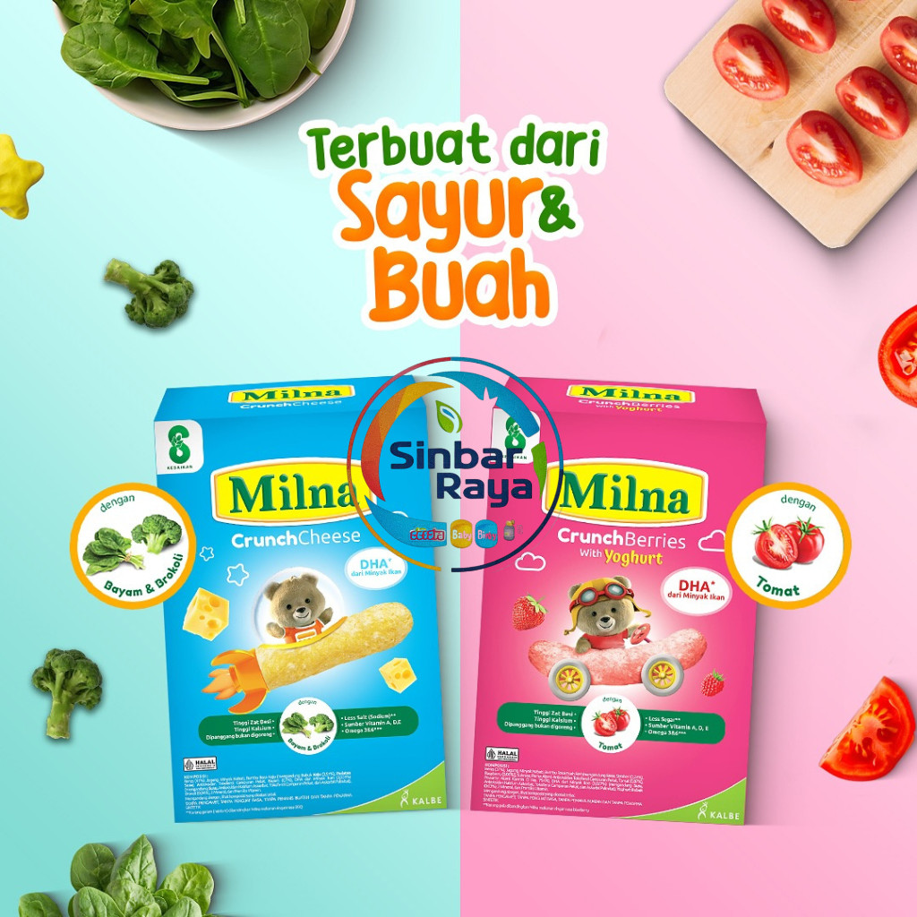 Jual Milna Crunch Cheese Berries 20G Cemilan Bayi 8 Bulan MPASI ...