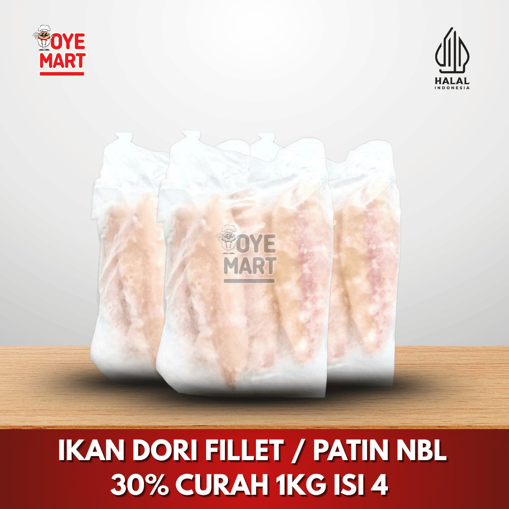 Jual IKAN DORI FILLET NBL / NON-BLOOD LINE / 1KG ISI 4 GLAZING 30% ...
