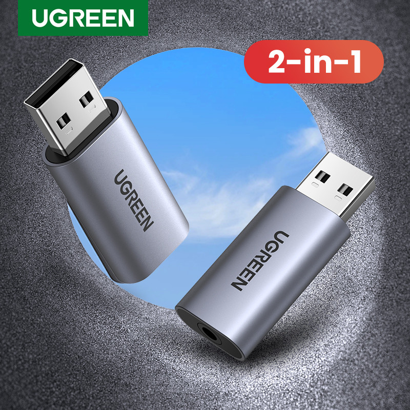 Jual UGREEN Sound Card USB to 3.5mm Audio Interface Adapter for ...