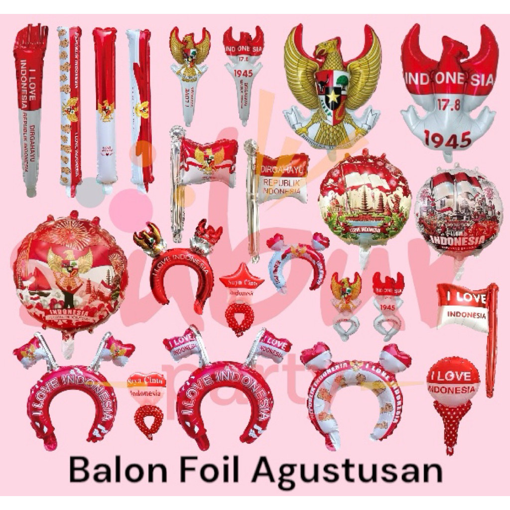 Jual Balon Foil Dirgahayu RI 17an Agustusan (1Pcs) | Shopee Indonesia