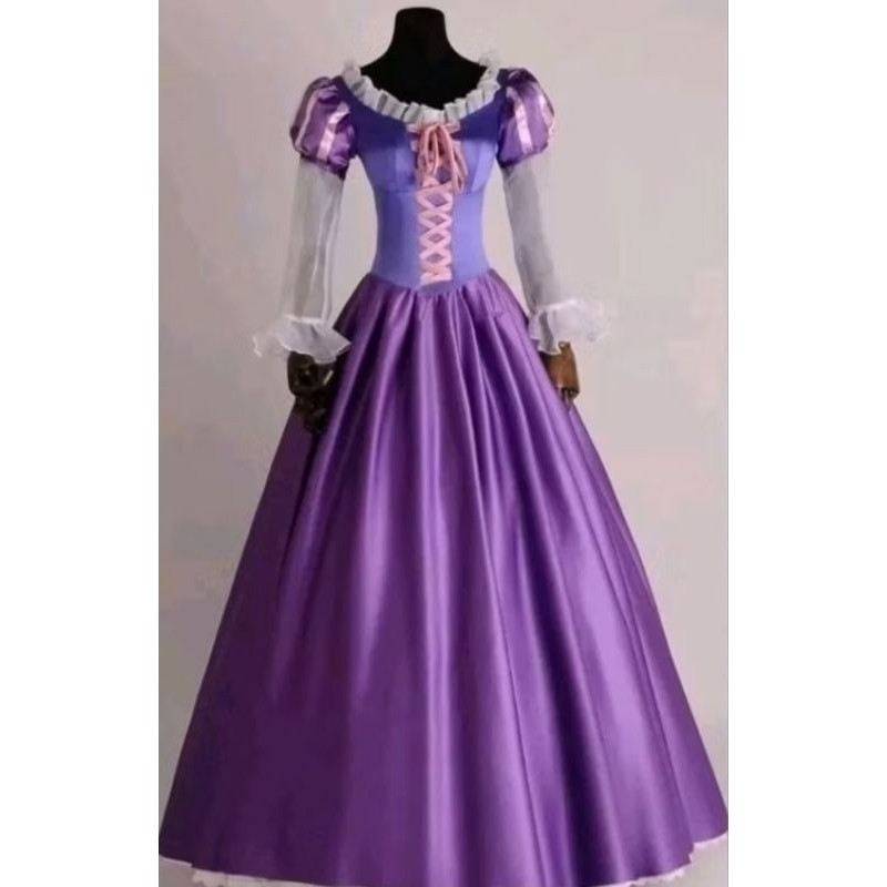 Jual Gaun Rapunzel Princess Ungu Dewasa & Anak – Dress Cosplay Putri ...