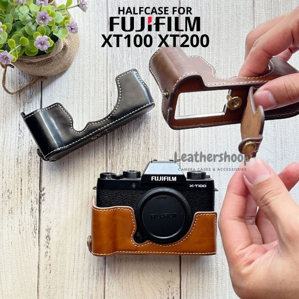 Jual Fujifilm XT200 XT100 Premium Half Case Leather | Shopee Indonesia