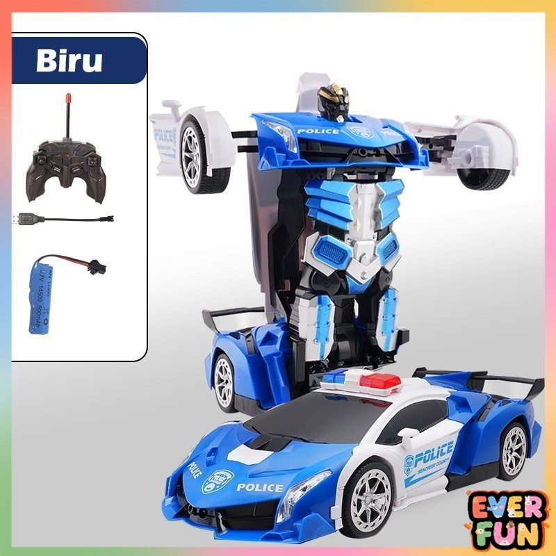 Jual Mainan Mobil Remote Robot Transformasi, Cocok untuk Hadiah Ulang ...