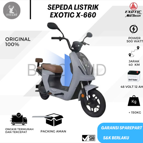 Jual Sepeda Listrik Exotic X-660 500 Watt 48 Volt 12 Ah | Shopee Indonesia