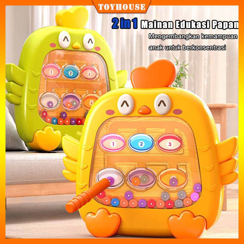 Jual Mainan Papan Labirin Angka Dan Magnetik Sorting Warna & Berhitung ...