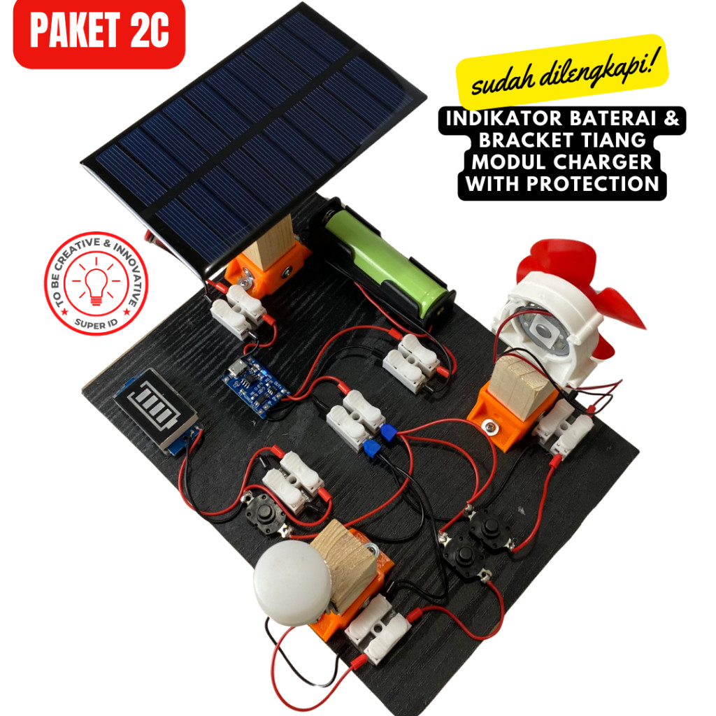 Jual KIT EDUKASI PEMBANGKIT LISTRIK TENAGA MATAHARI SOLAR CELL PANEL ...