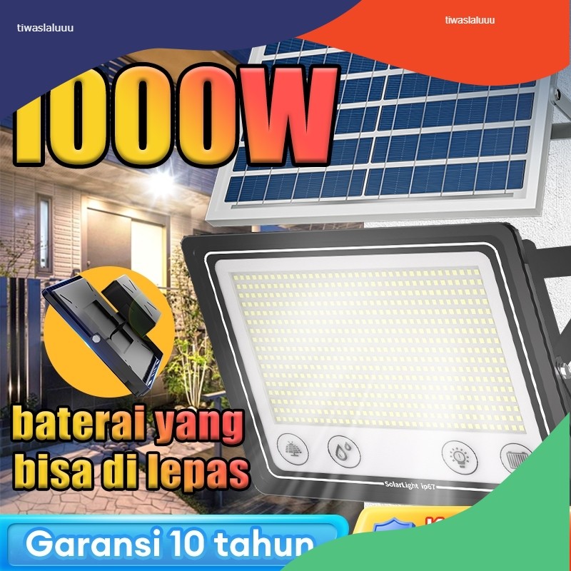 Jual lampu tenaga surya dengan baterai yang bisa dilepas IP 67 tahan ...