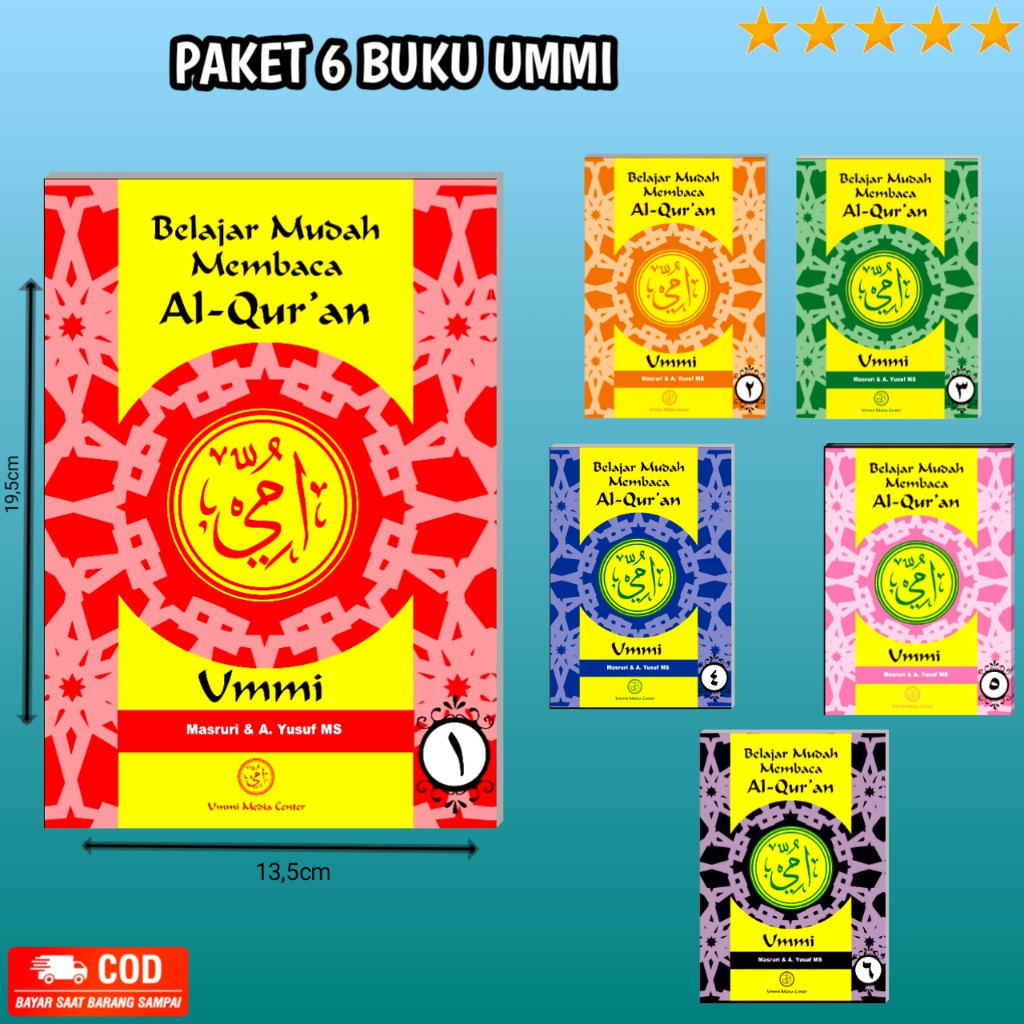 Jual Paket 6 Buku Metode Ummi Lengkap - Jilid 1-6 Belajar Membaca Al-Qur'an / B S | Shopee Indonesia