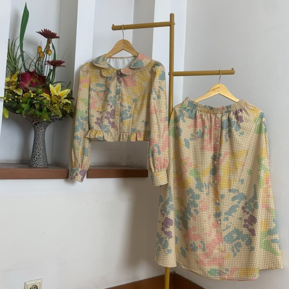 Jual FADFAD | Setelan Wanita Modis | Atasan Kemeja Lengan Panjang ...