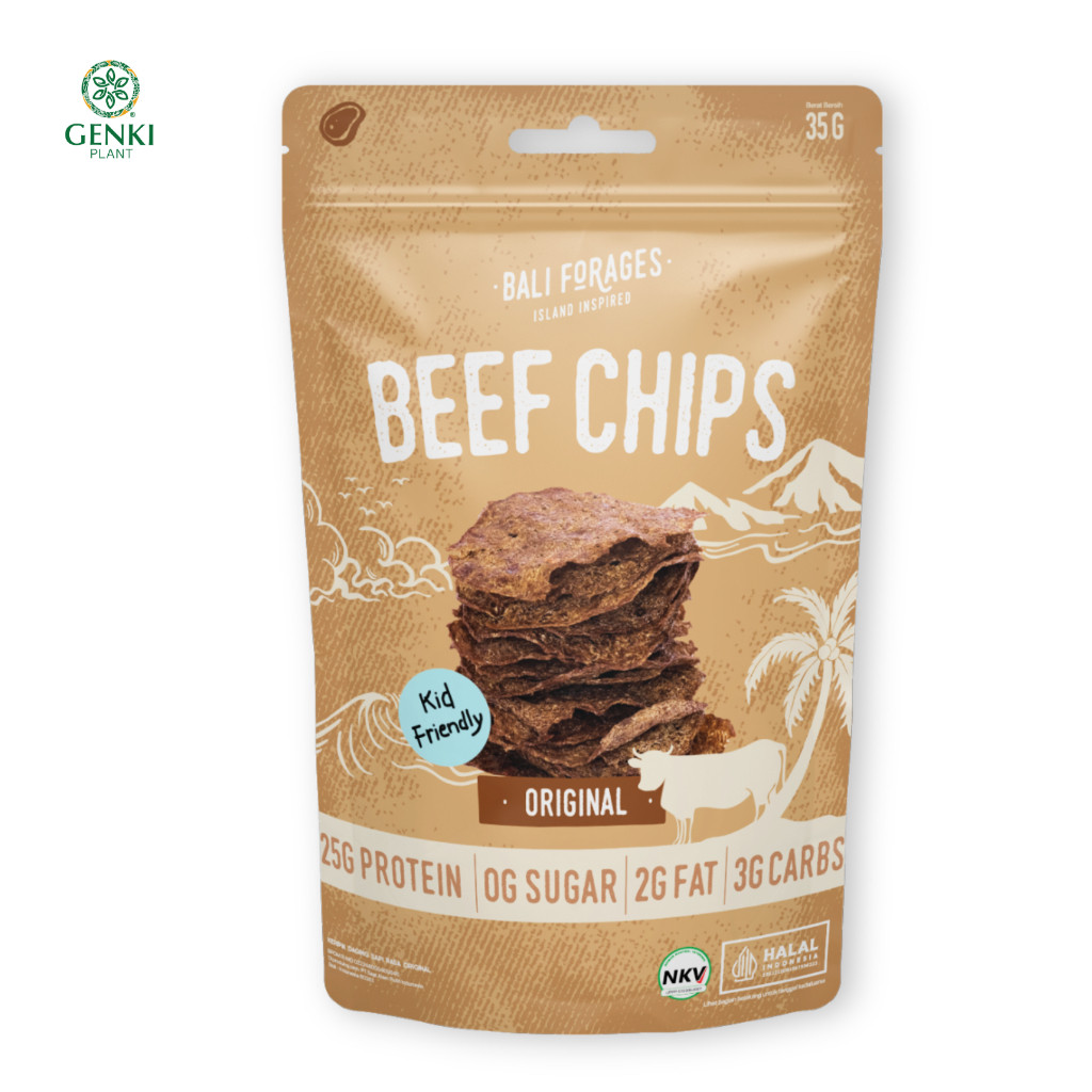 Jual Bali Forages Beef Chips Original Crispy / Keripik Daging Sapi - 35 ...