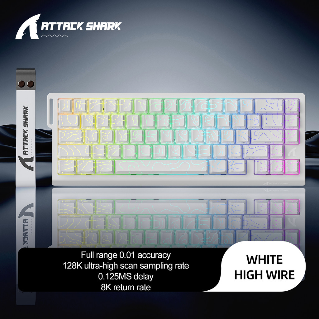 Jual Original Attack Shark X68HE Wired Gaming Keyboard RGB 8K Polling ...