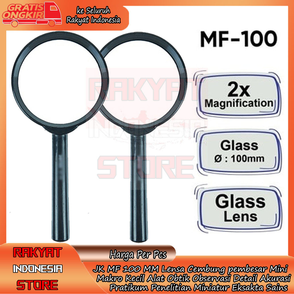 Jual JK MF 100 Kaca Pembesar Visual Objek Mini Fokus Cembung Mikro ...