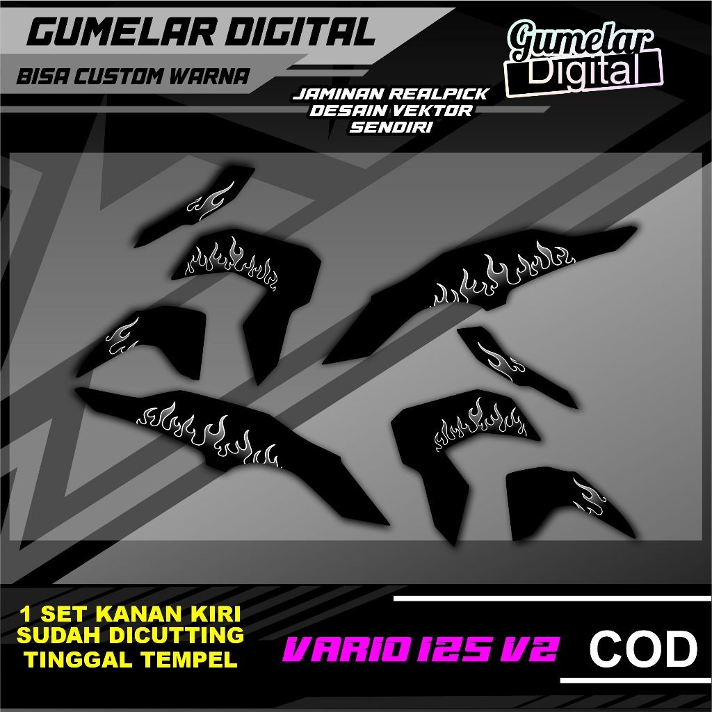 Jual STRIPPING SIMPEL HONDA VARIO 125 V2 2023 API AMATERASU VIRAL ...