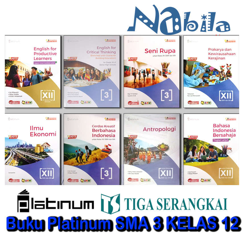Jual Tiga Serangkai PLATINUM Buku Kelas 12 SMA/MA Kurikulum Merdeka | Shopee Indonesia