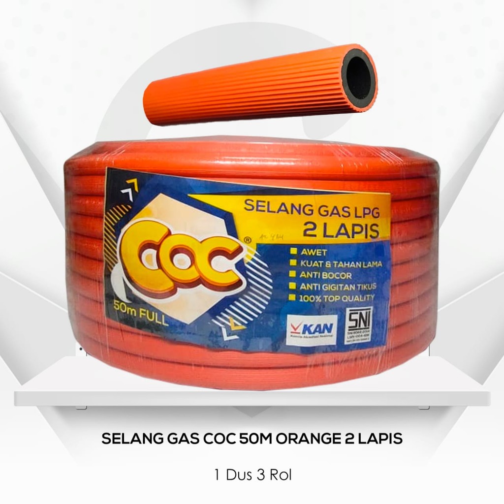 Jual Selang gas LPG 2 lapis SNI orange harga per meter Termurah ...