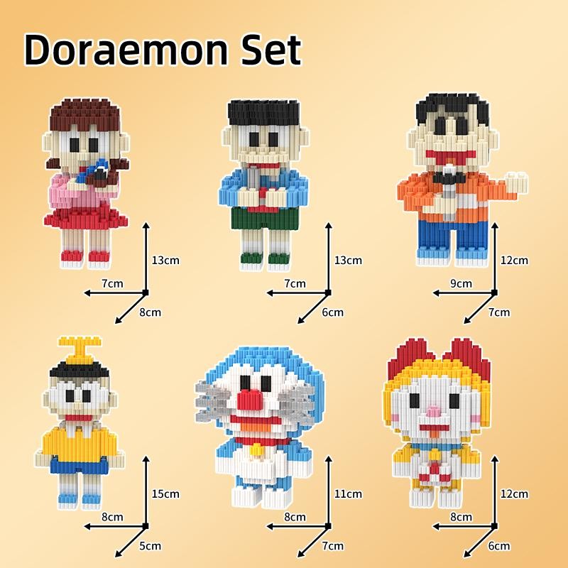 Jual 6in1 Nano Block bricks Series Doraemon SET 3D, Mainan blocks susun ...