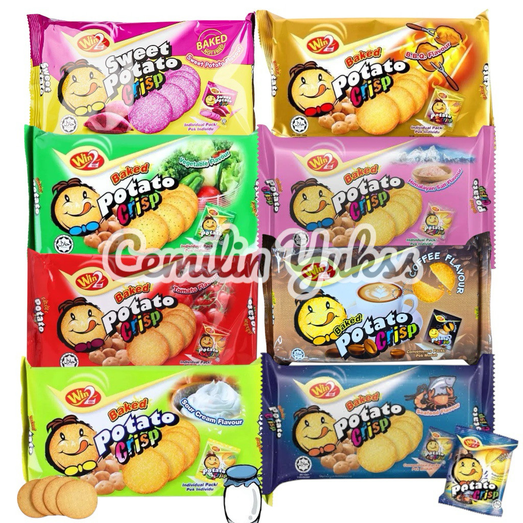 Jual Win2 Potato Crisp Baked Potato Crisp 120g win2 BBQ Vegetable ...