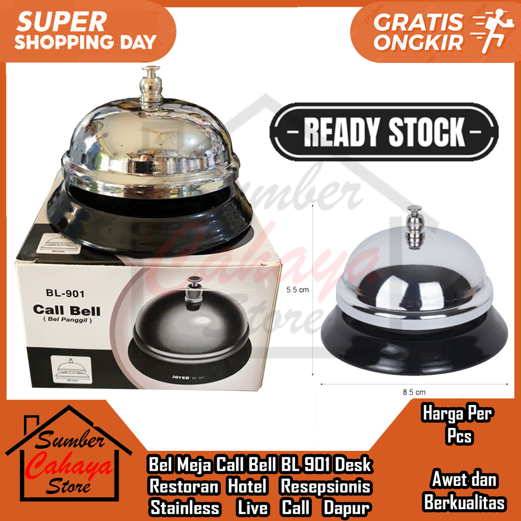 Jual JK Bel Meja Call Bell BL 901 Desk Restoran Hotel Resepsionis ...
