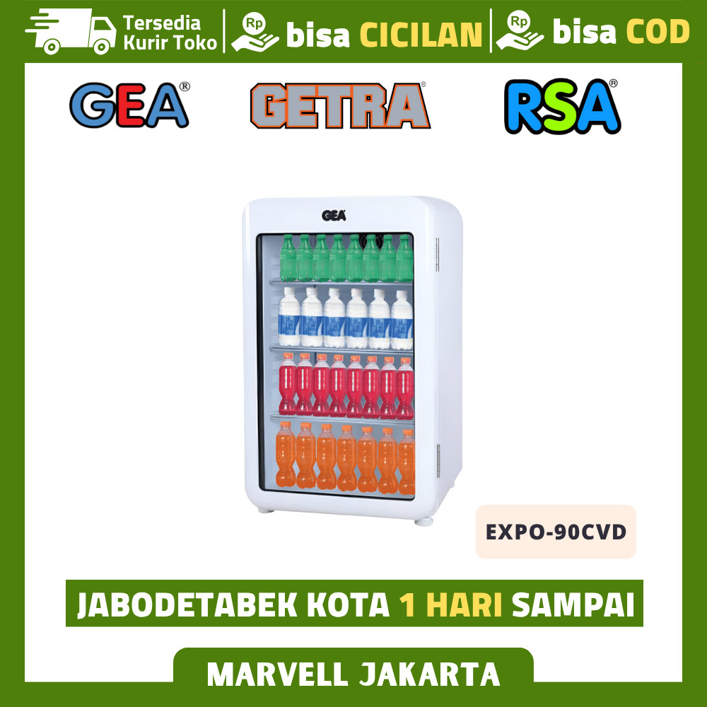 Jual Display Beku mini Gea Expo-90CVD Showcase Freezer Mini Kaca ...