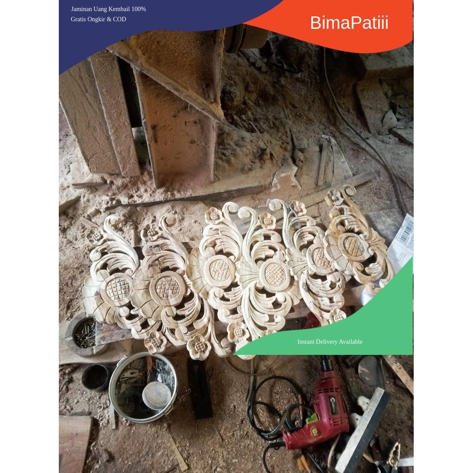 Jual variasi risplang ukir ukiran tempel bunga dan lung lungan termurah ...