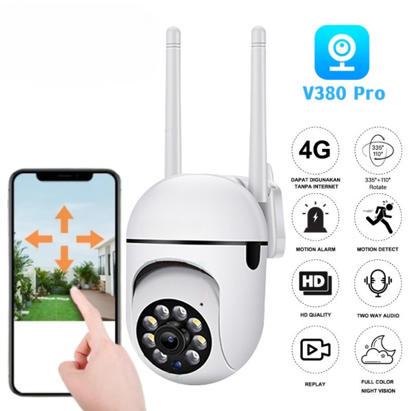 Jual [GARANSI] CCTV IP Camera Outdoor V380 Pro Wireless Full HD Night ...