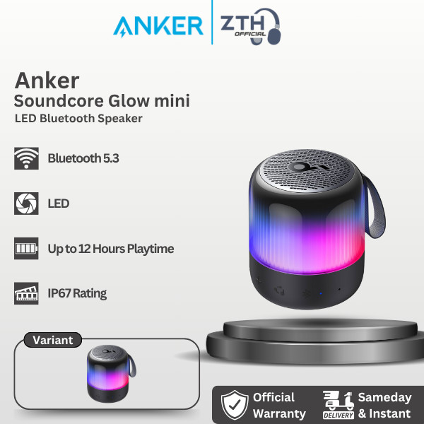 Jual Anker Soundcore Glow Mini Speaker Bluetooth LED Lampu - A3136 ...