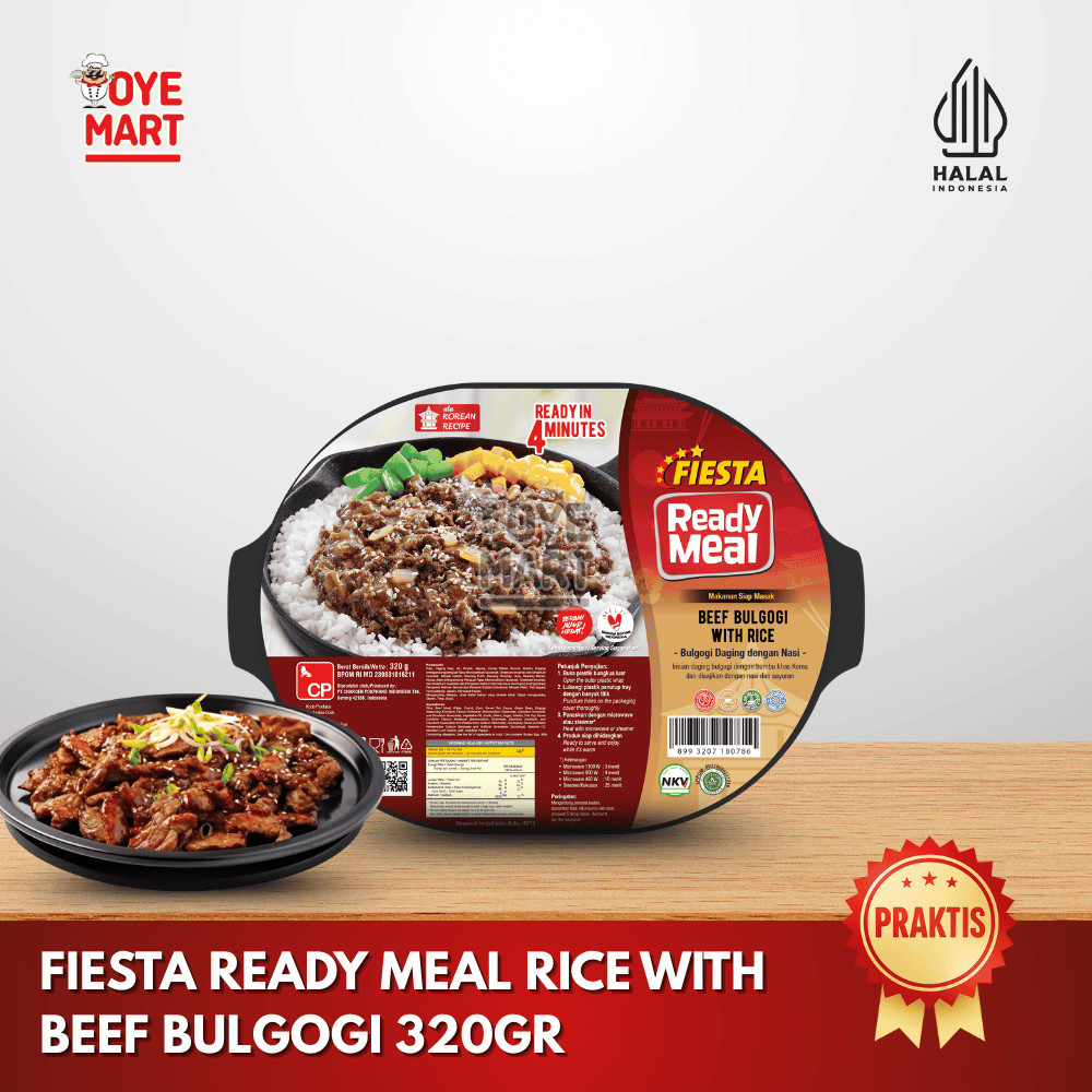 Jual FIESTA READY MEAL RICE WITH BEEF BULGOGI 320GR/NASI DENGAN DAGING ...
