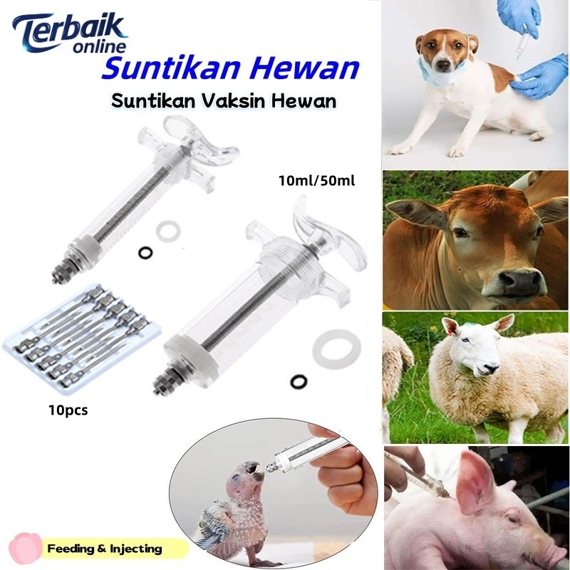 Jual Suntikan Untuk Ayam Kambing Sapi Babi Ukuran 10ml /50ml+10pcs ...