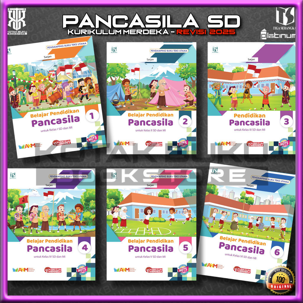 Jual Buku Pendidikan Pancasila Kelas 1 2 3 4 5 6 SD Kurikulum Merdeka / Platinum / Revisi 2025 ...