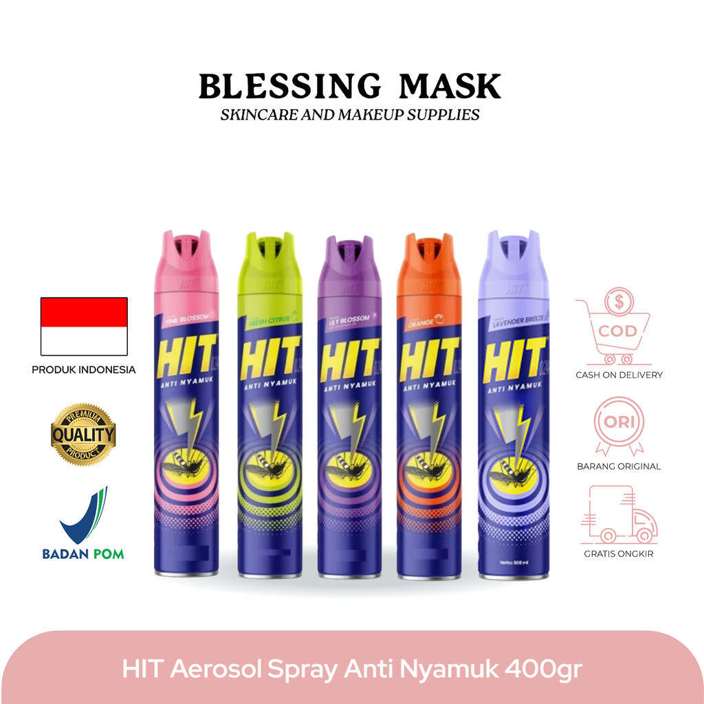 Jual HIT Aerosol Obat Nyamuk 400ml Semprot Spray Anti Nyamuk | Shopee ...