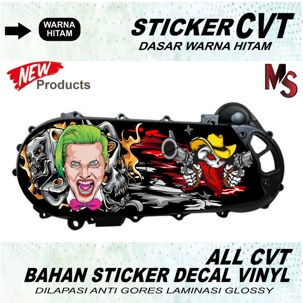 Jual LIS POLET STICKER BAK CVT DECAL MOTIF BINTANG STAR ALL CVT STIKER ...