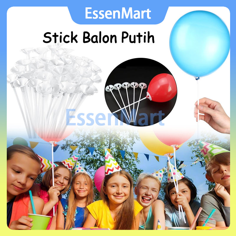 Jual Stik Pegangan Balon Panjang 32 Cm / Tangkai Balon / Stik Balon 20 ...